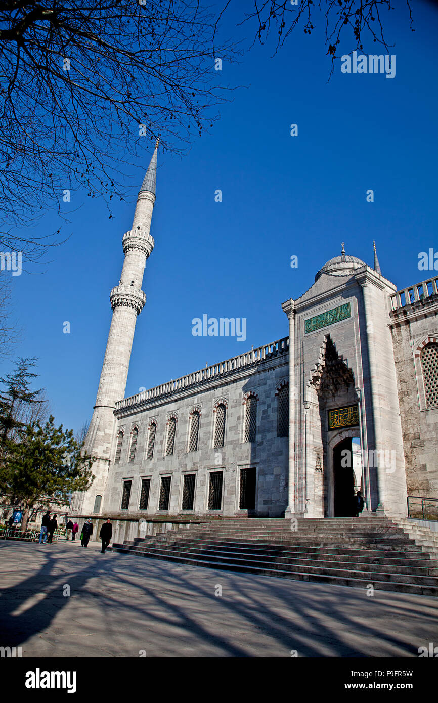 Sultanahmet Blue Mosque in Istanbul Turkey - interior Stock Photo - Alamy