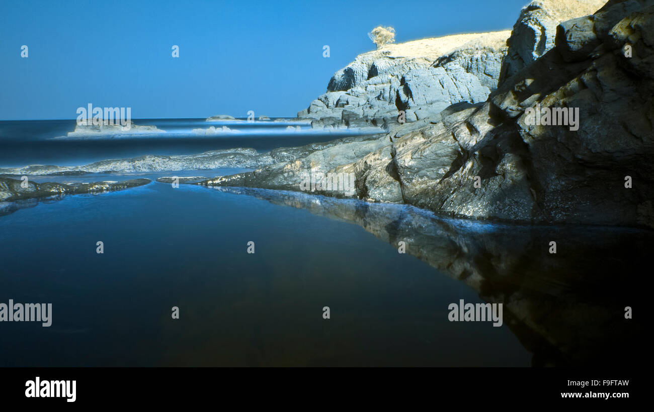 Alien shore landscape Stock Photo - Alamy