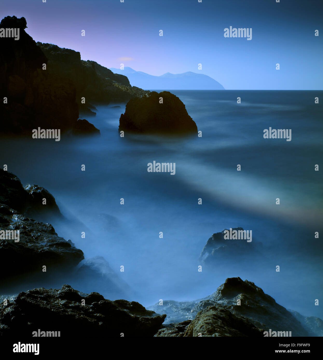 Alien shore landscape Stock Photo - Alamy