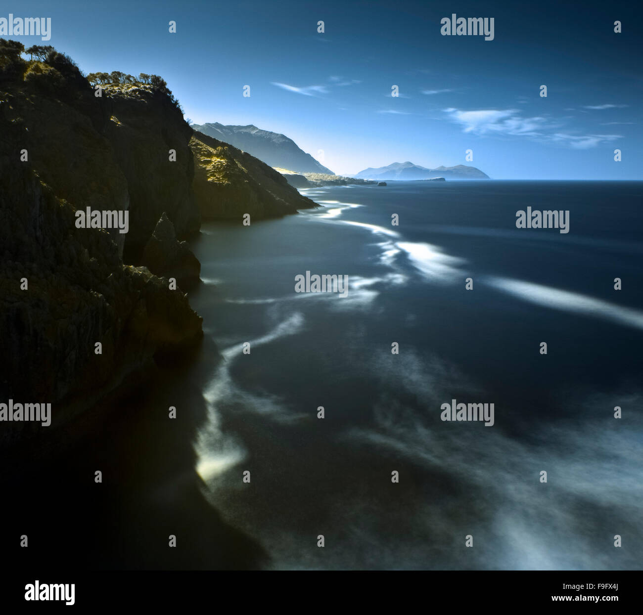 Alien shore landscape Stock Photo - Alamy