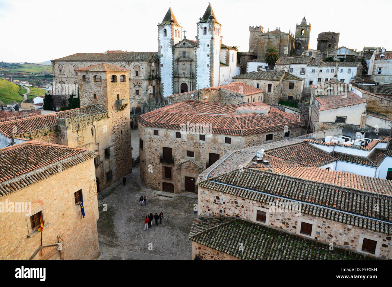 Old town of caceres unesco world heritage site hi-res stock photography ...