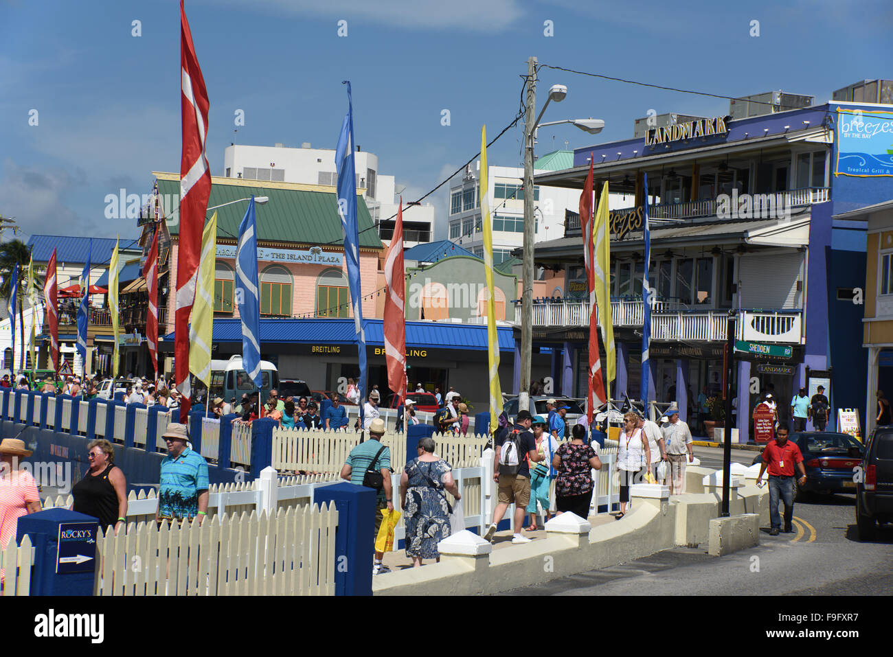 George Town the capital of Grand Cayman in the Caribbean Stock Photo ...