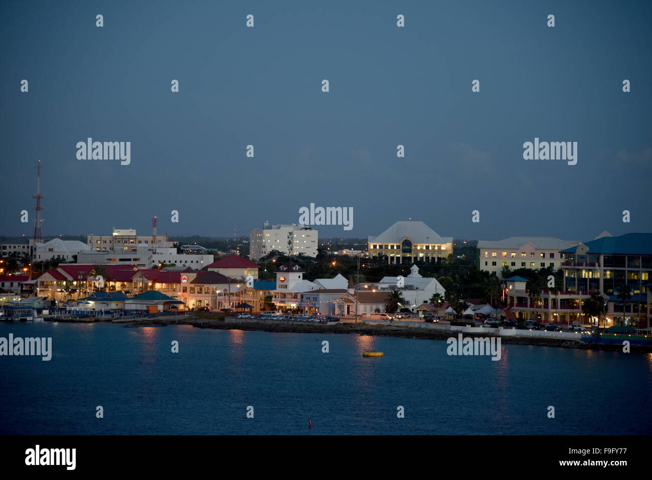 George Town the capital of Grand Cayman in the Caribbean Stock Photo ...