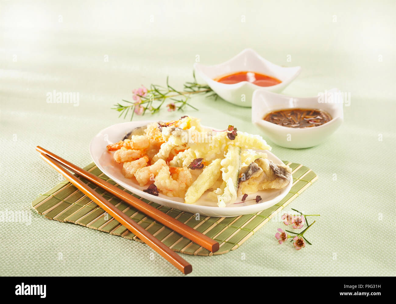 Tempura (step by step Stock Photo - Alamy