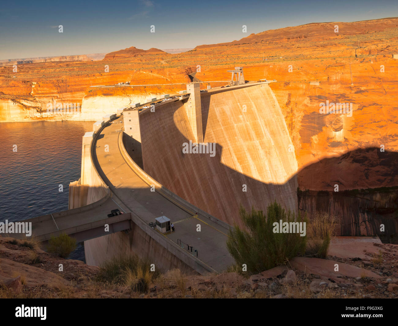Glen Canyon Dam at Lake Powell in Arizona. Colorado River Storage ...