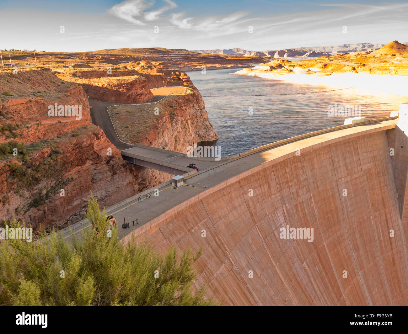 Glen Canyon Dam at Lake Powell in Arizona. Colorado River Storage ...