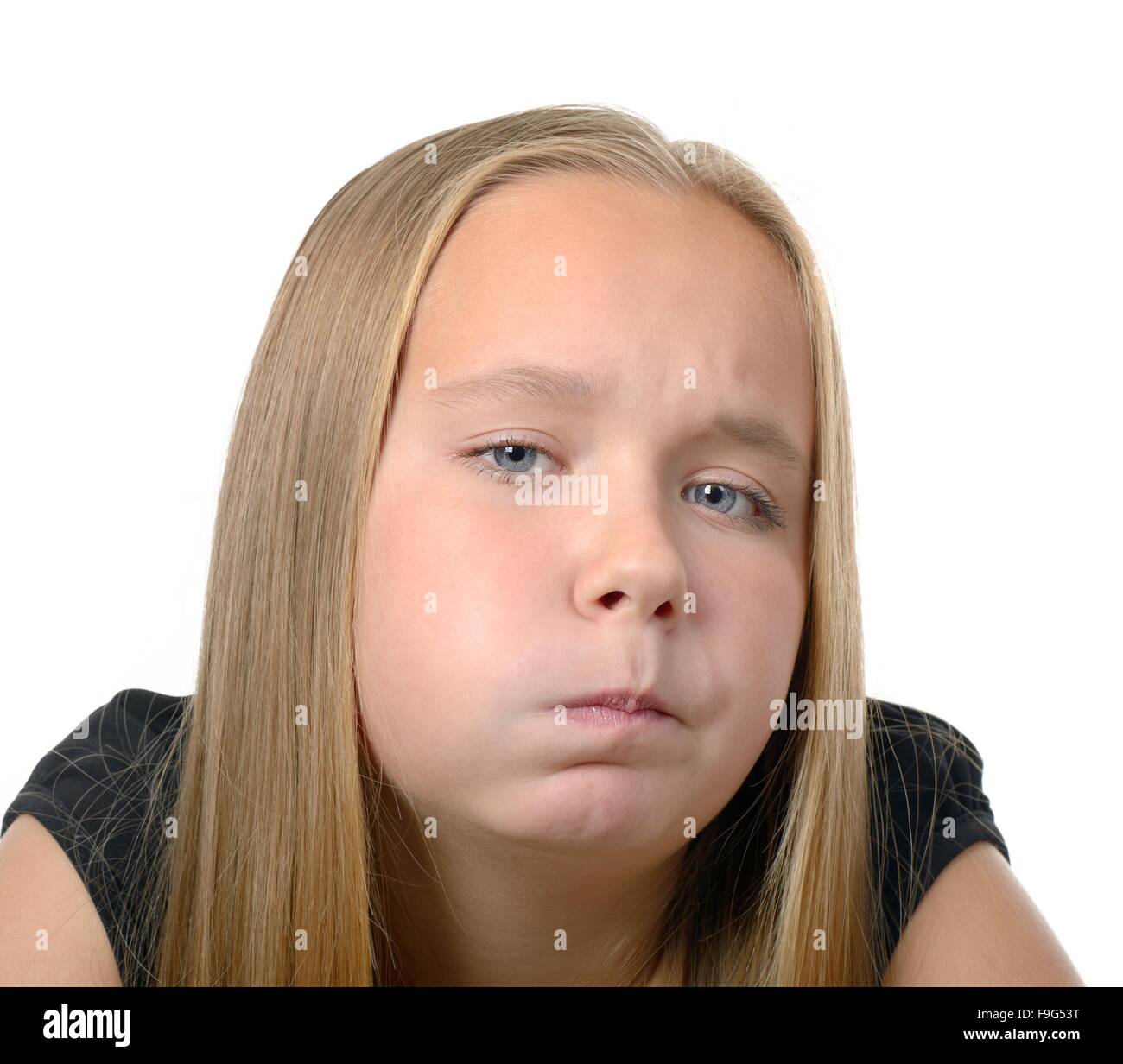 Funny little girl Stock Photo - Alamy