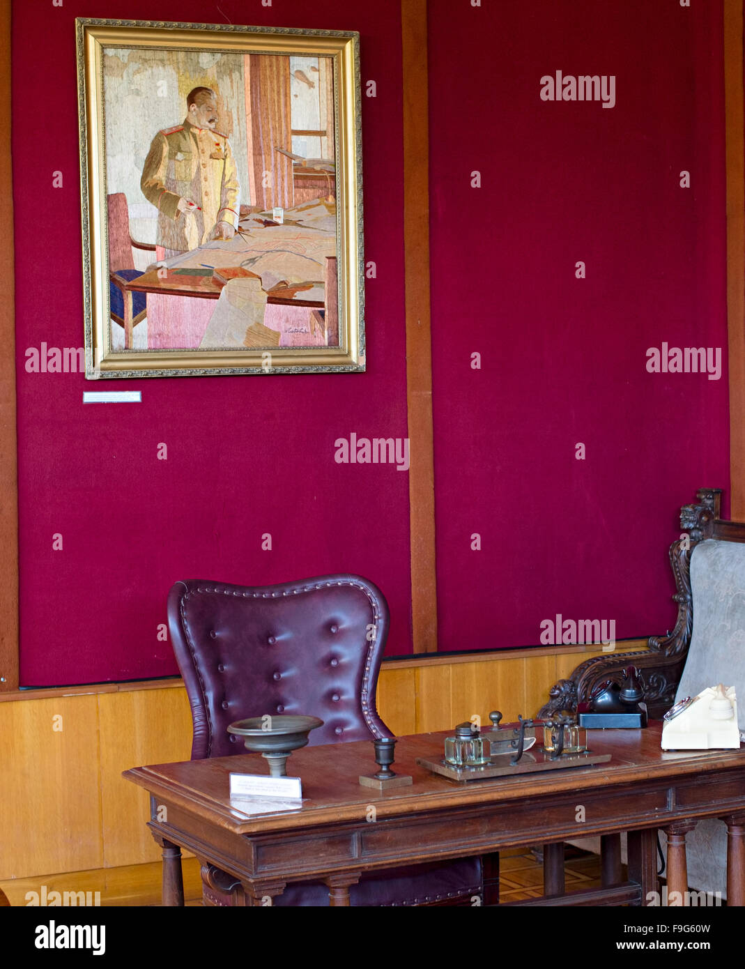 Interior of Stalin cabinet at the Museum of Joseph Stalin in Gori ...