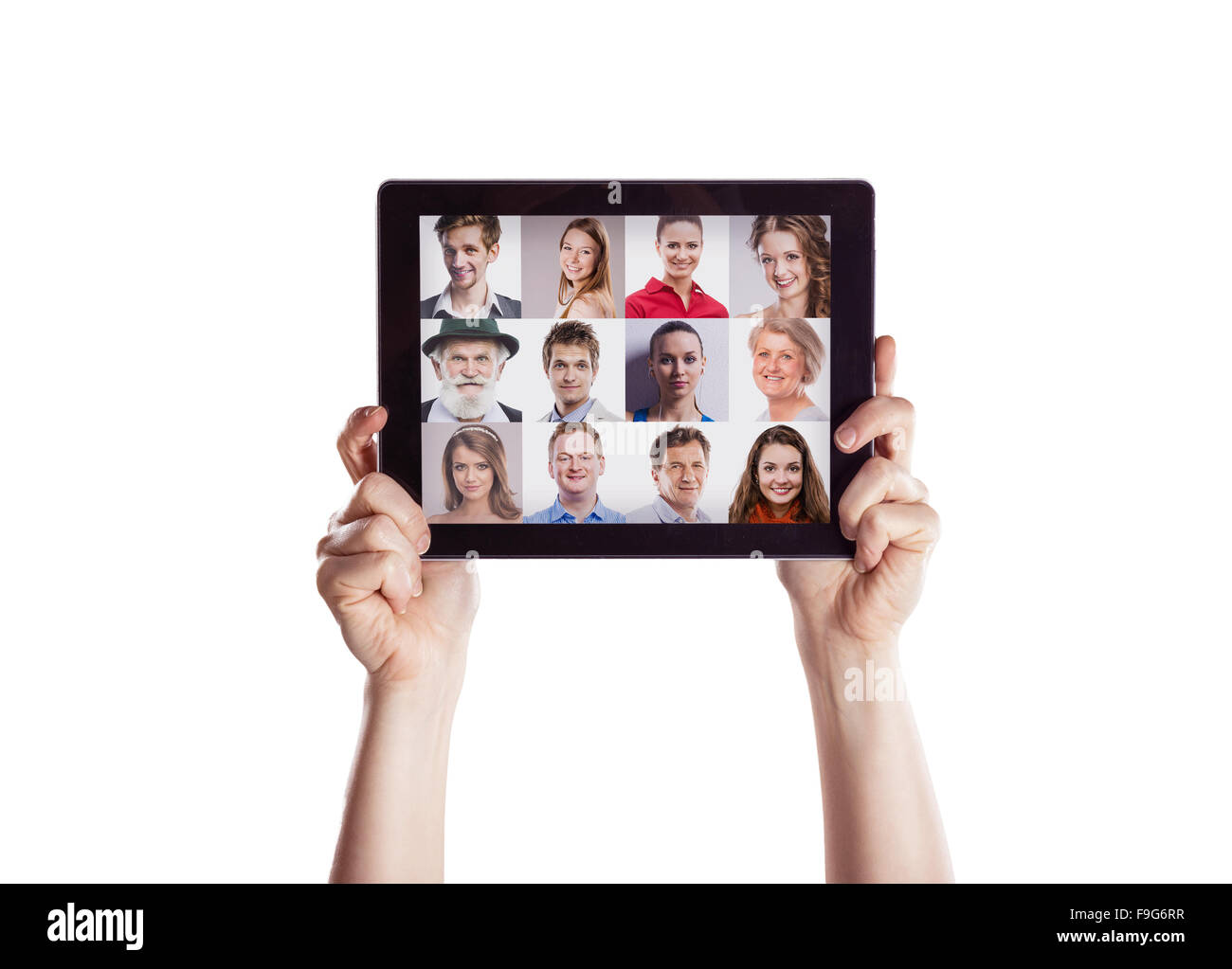 Businessman holding digital tablet hands hi-res stock photography and ...