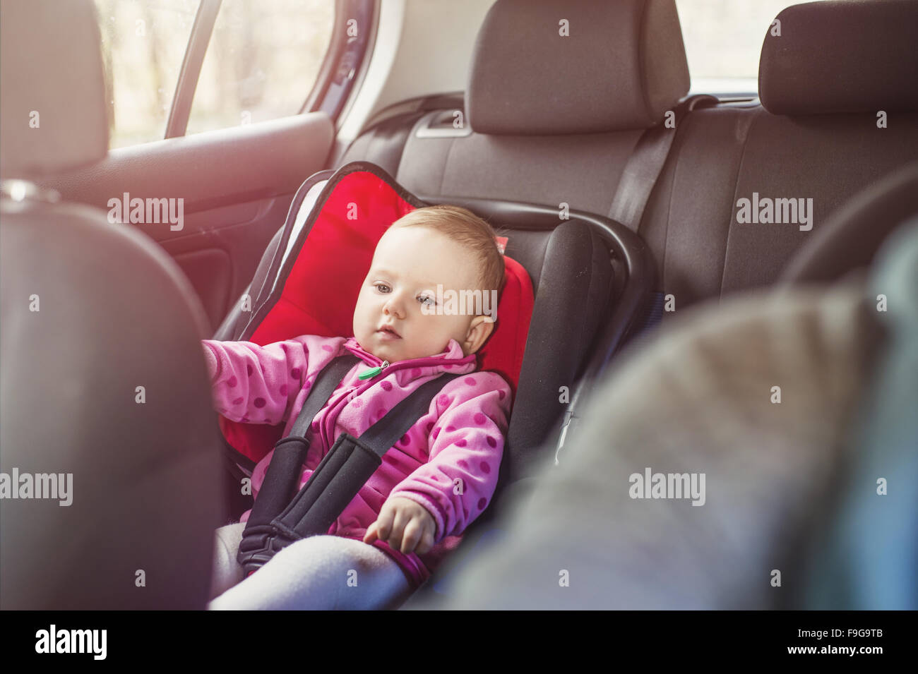Mother baby driving in car hi-res stock photography and images - Alamy
