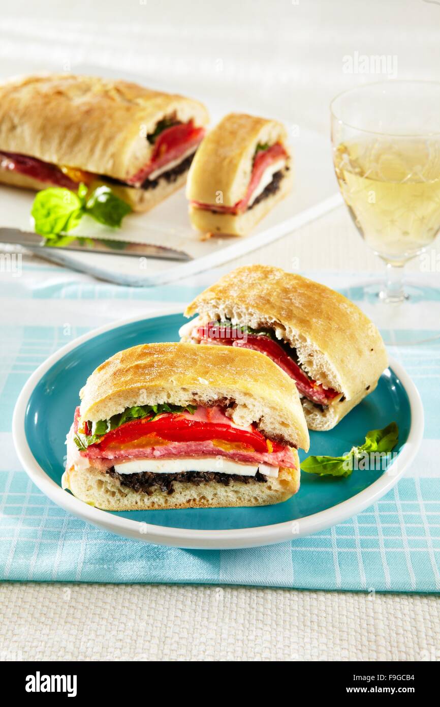 Italian Pressed Toasts Stock Photo - Alamy