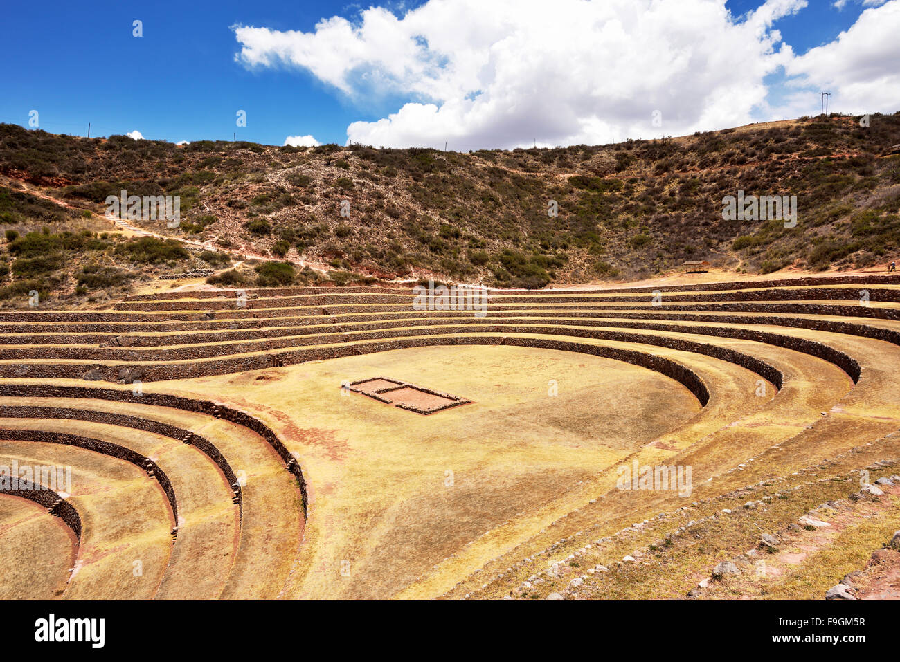 Inca terraces in the Sacred Valley, agriculture, Moray, Ollantaytambo ...