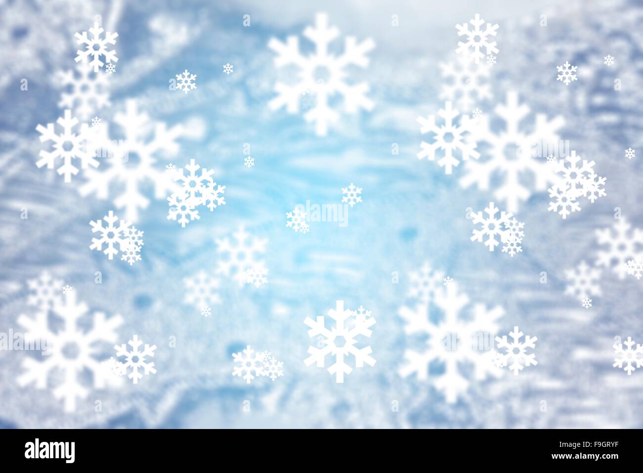Light snow icy winter background Stock Photo - Alamy