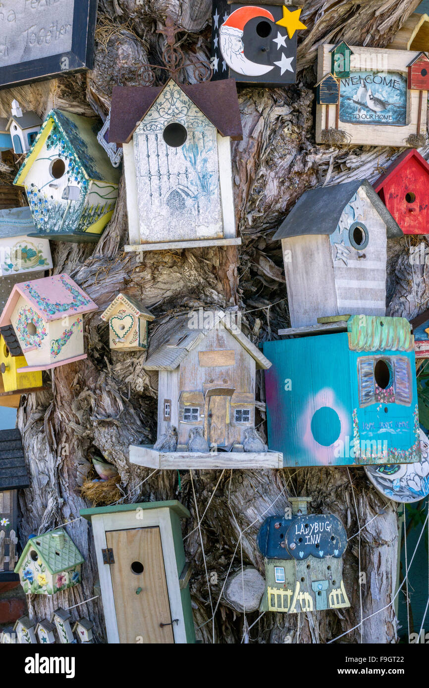 Various bird houses Stock Photo - Alamy