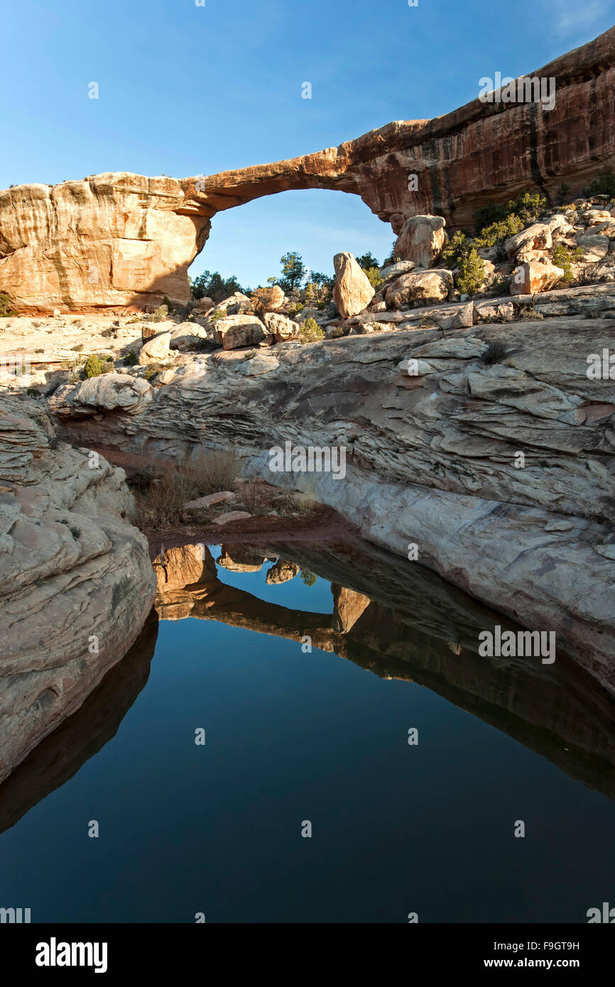 Utah natural bridges national monument owachomo hi-res stock ...