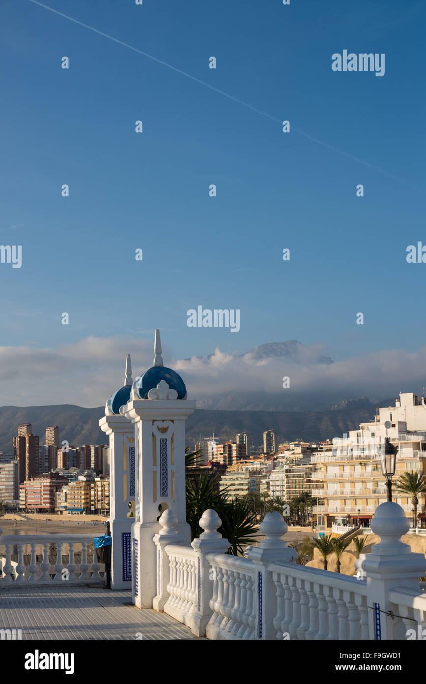 Benidorm skyline as seen from its landmark viewpoint Stock Photo - Alamy