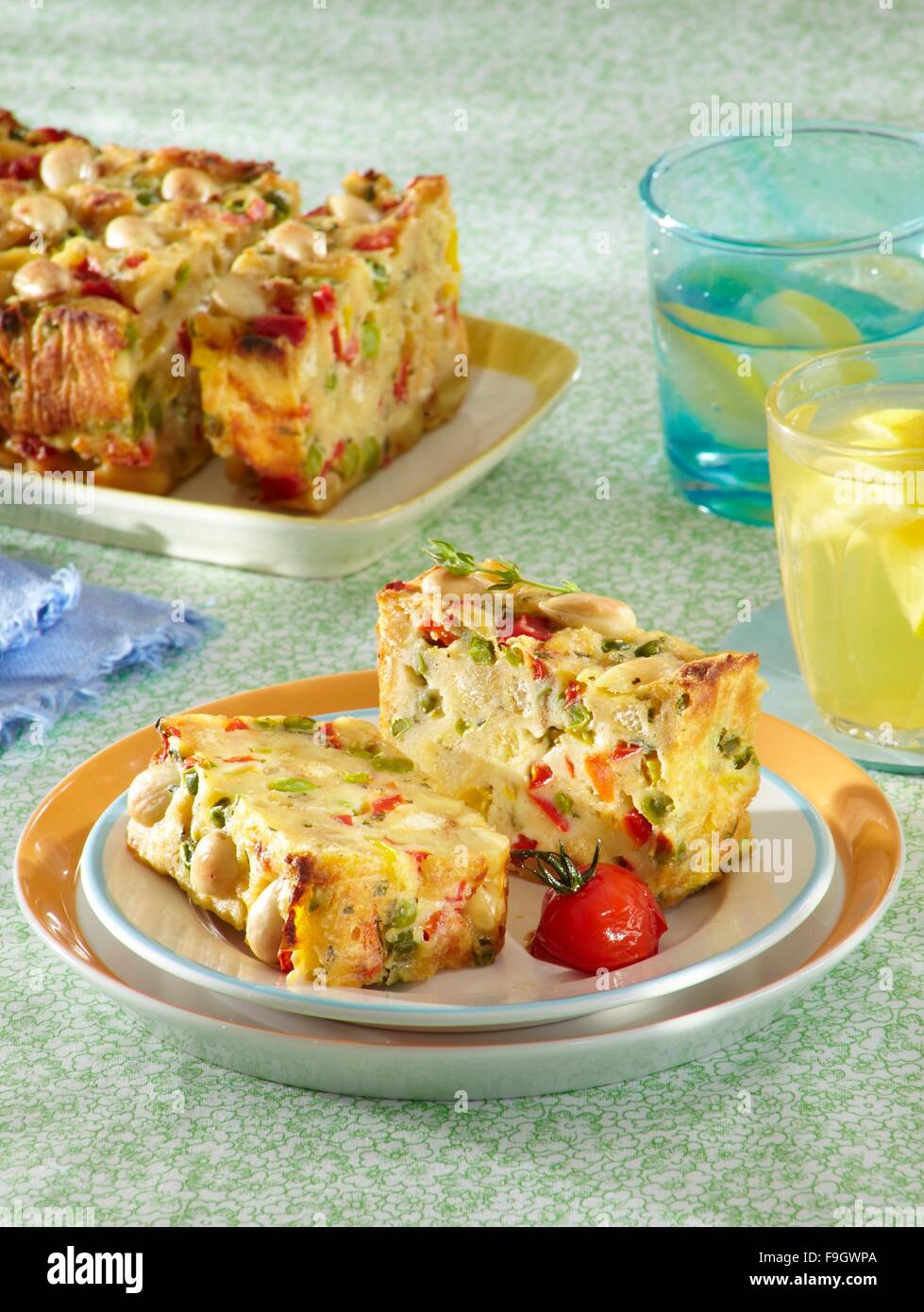 Mediterranean Vegetable Pudding Stock Photo - Alamy