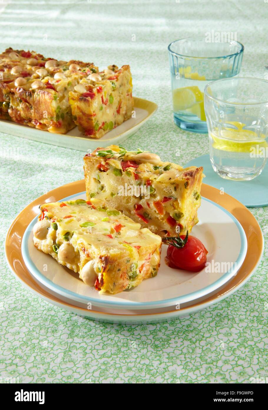 Mediterranean Vegetable Pudding Stock Photo - Alamy