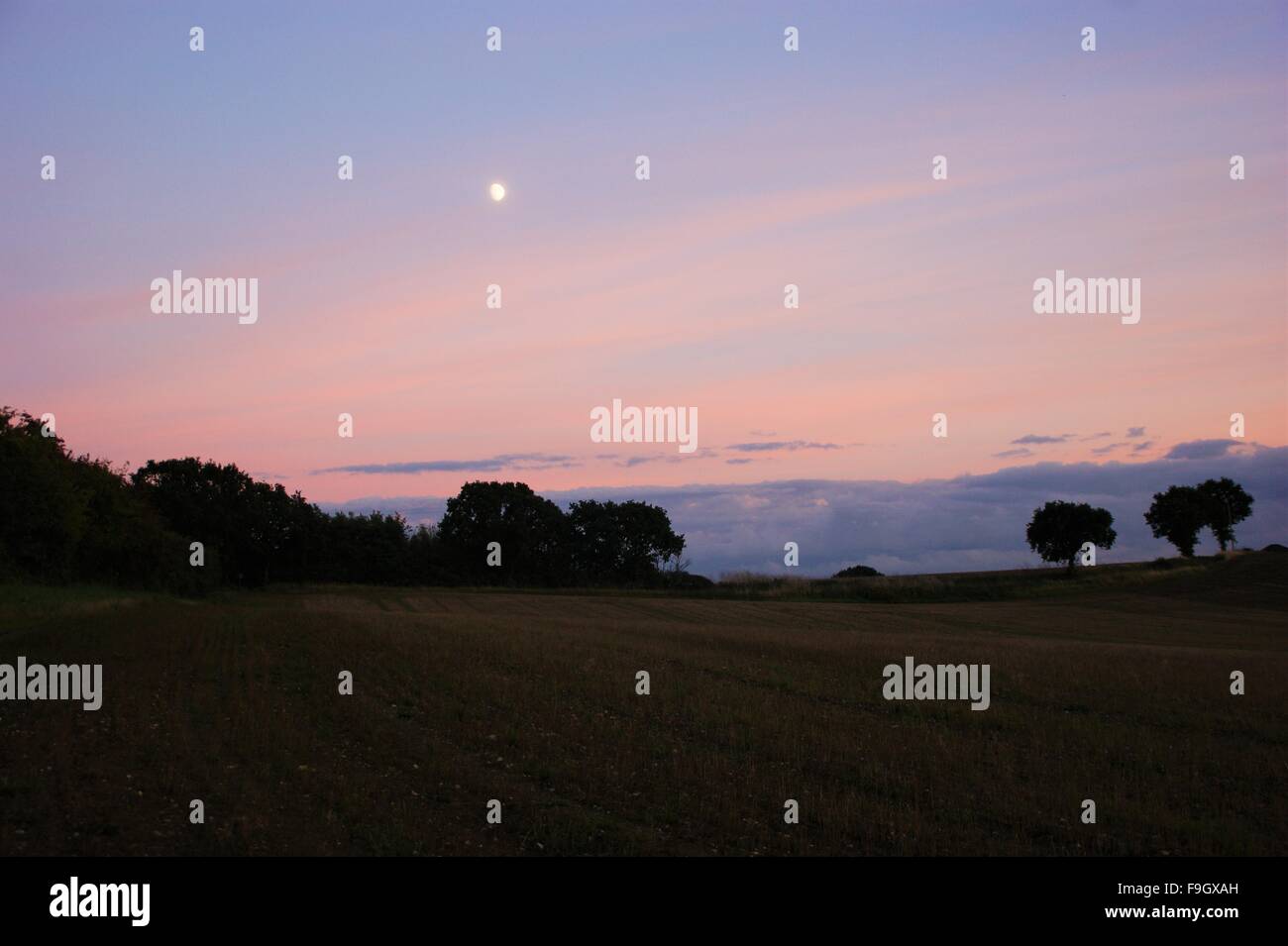 Moon early evening hi-res stock photography and images - Alamy