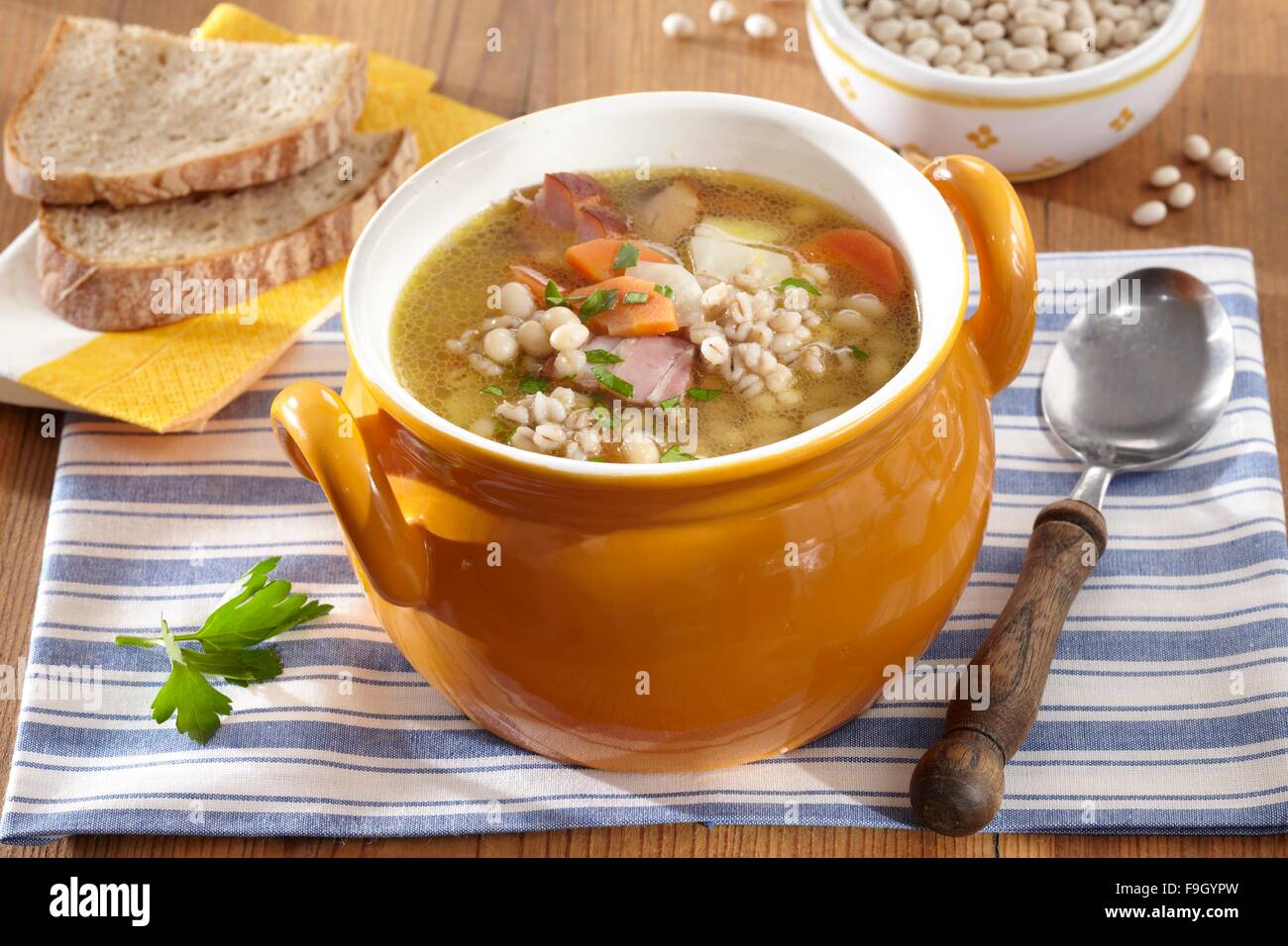 Barley Groats Soup Stock Photo - Alamy