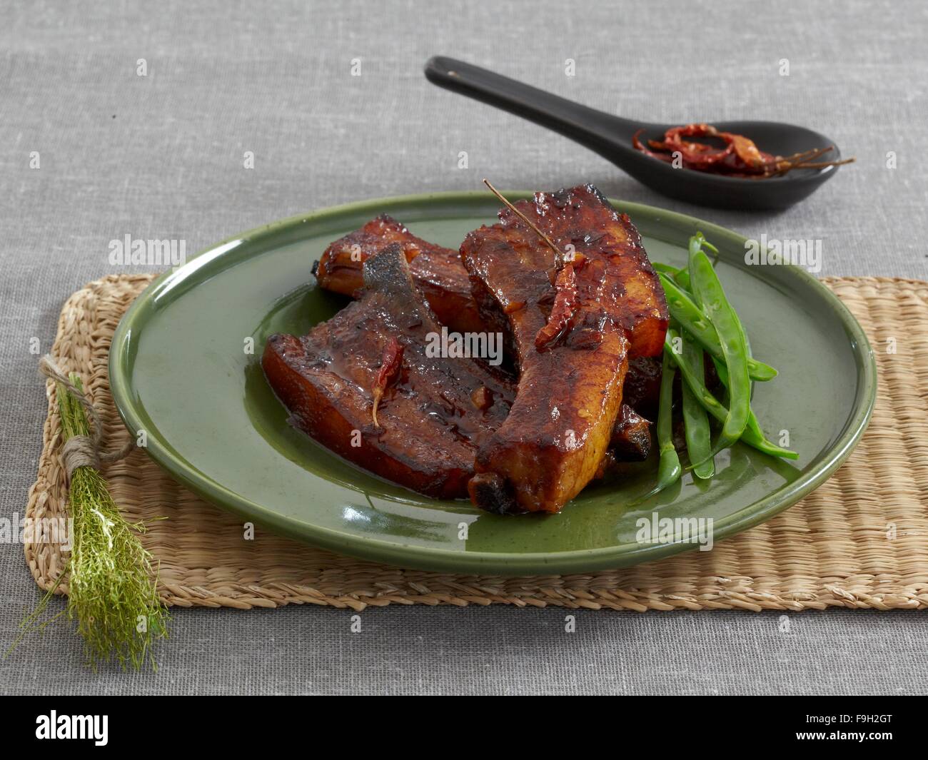 Piquant Pork Flitch Roast Stock Photo - Alamy