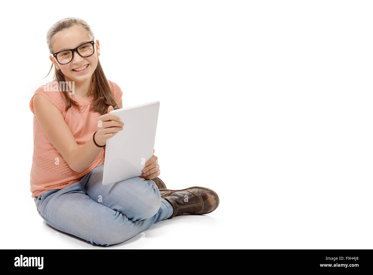 Girl seating hi-res stock photography and images - Alamy