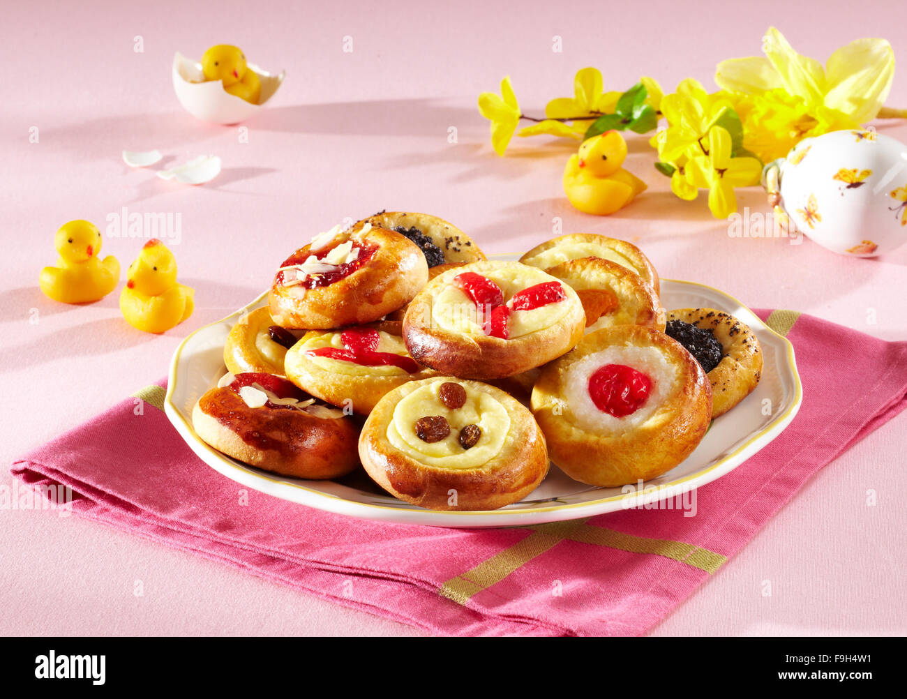 Filled Yeast Cakes Stock Photo - Alamy