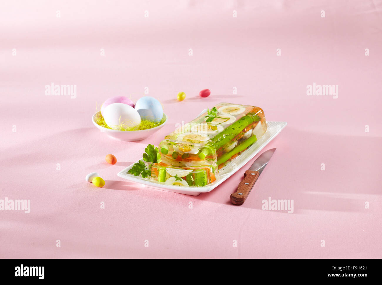 Eggs in gelatine hi-res stock photography and images - Alamy