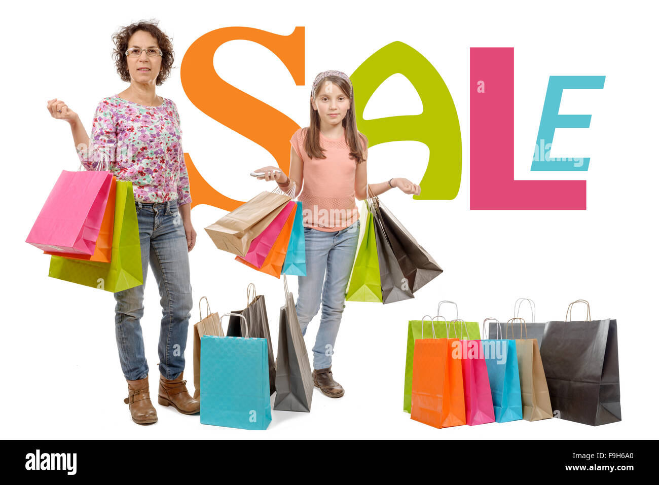 Family go shopping hi-res stock photography and images - Alamy