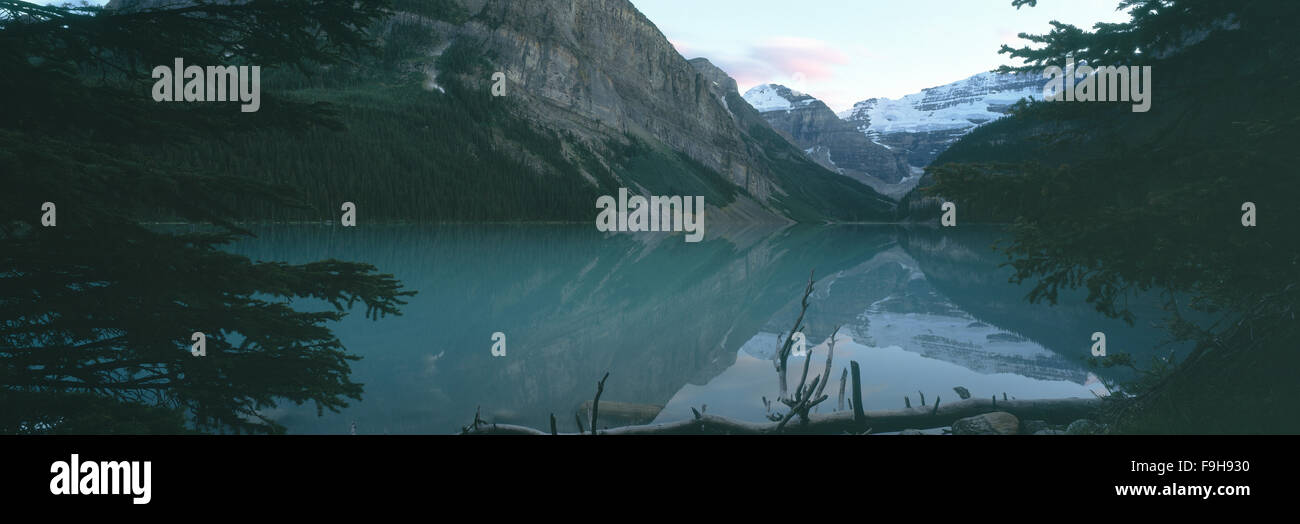 Lake in Alberta using Pano film camera Stock Photo - Alamy