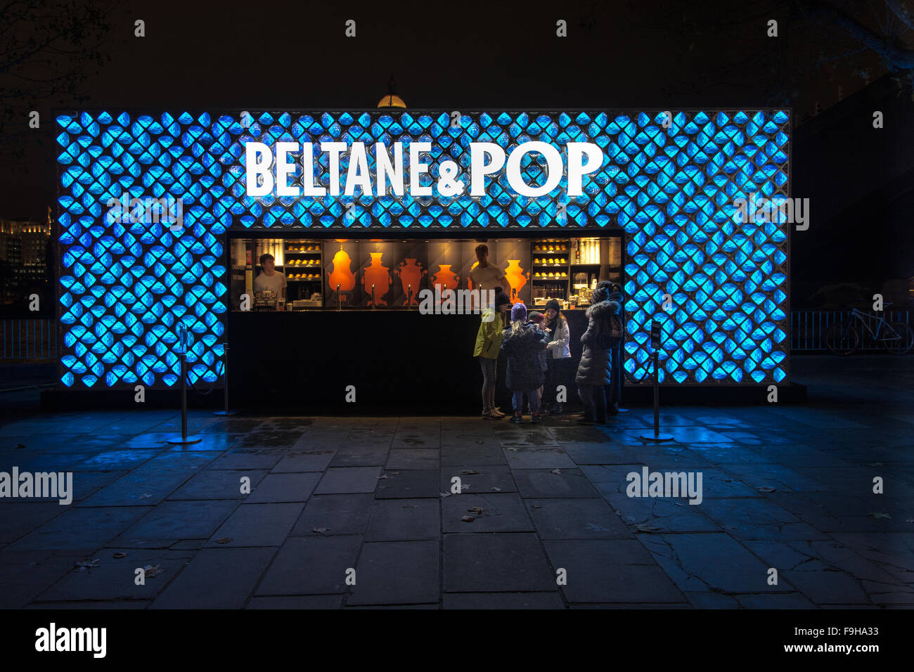 Children congregate around the Beltane and Pop bar on London's South ...