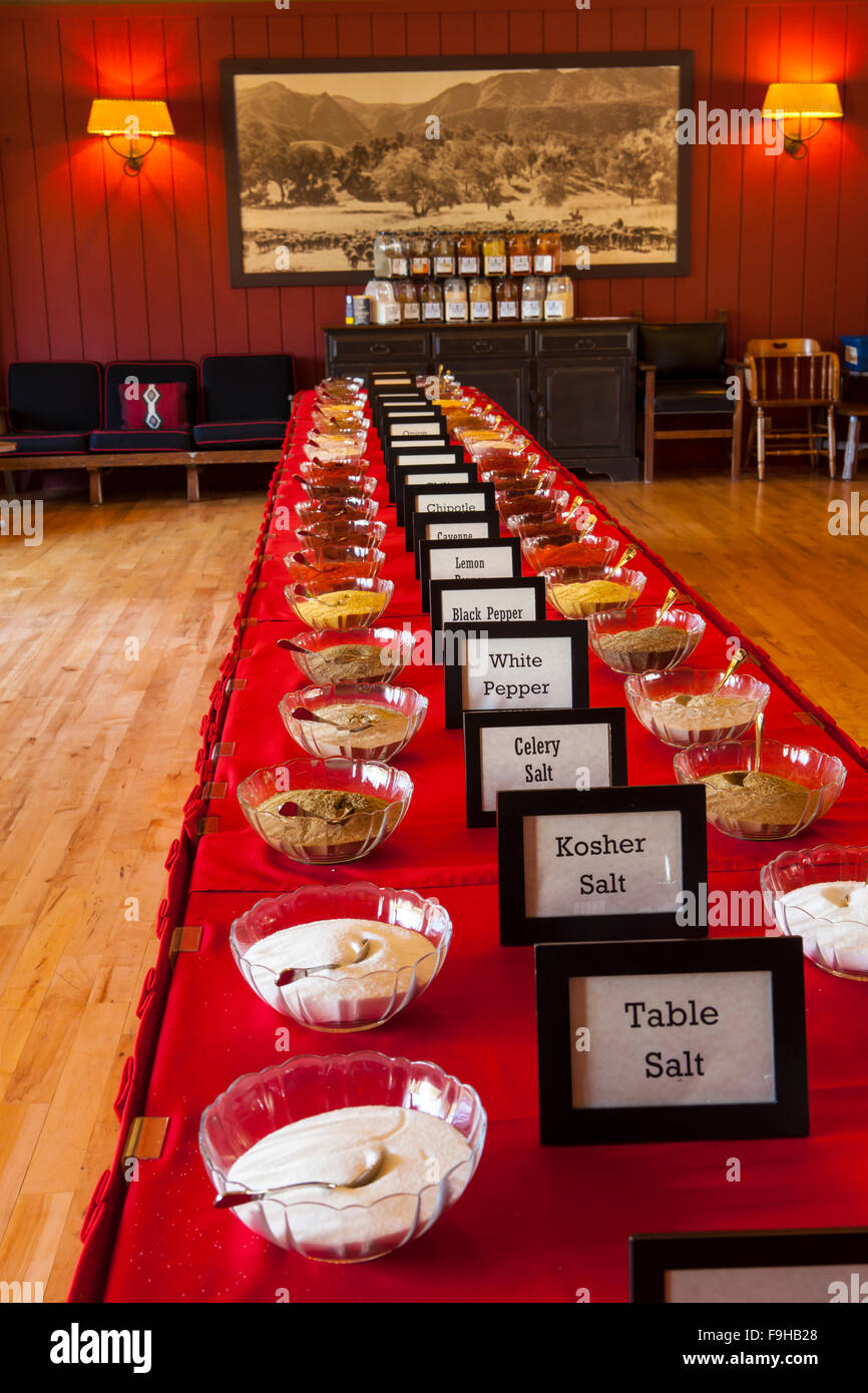 bulk spices are mixed to create dry rubs for steak BBQ, Spice Seminar ...