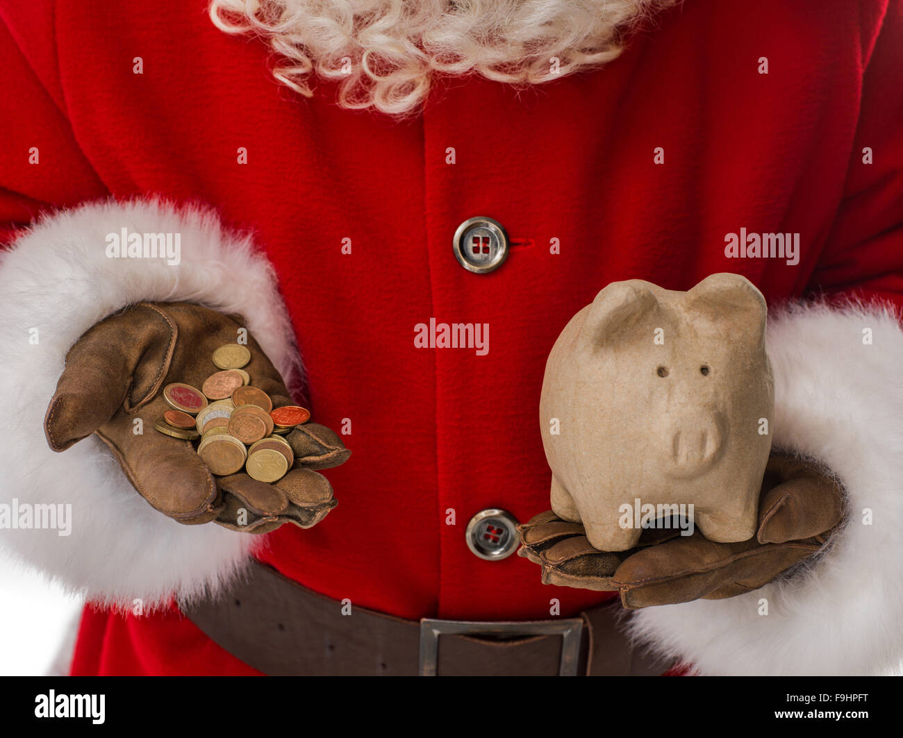 Piggy bank santa claus hi-res stock photography and images - Alamy
