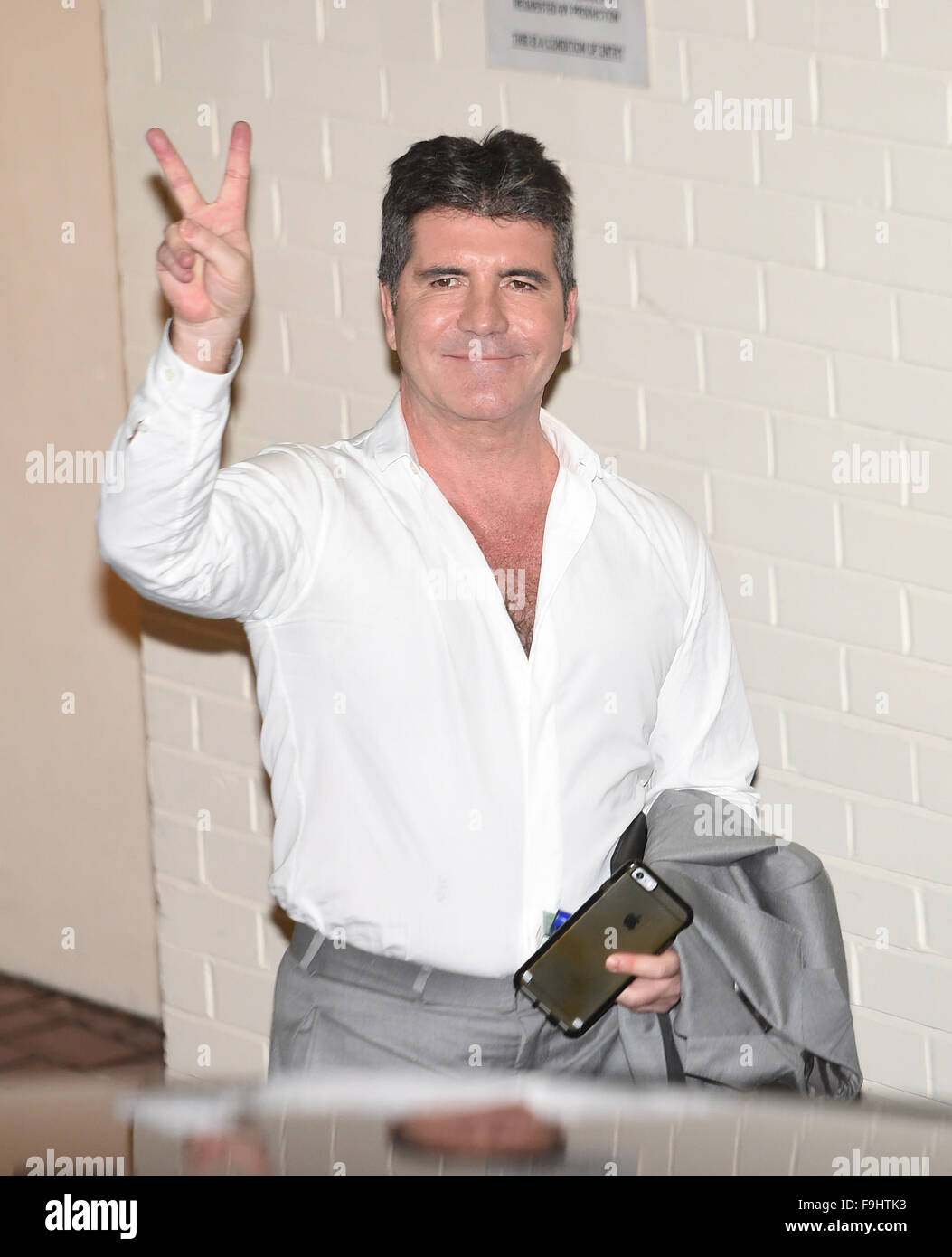 X Factor show departures at Fountain Studios Featuring: Simon Cowell ...