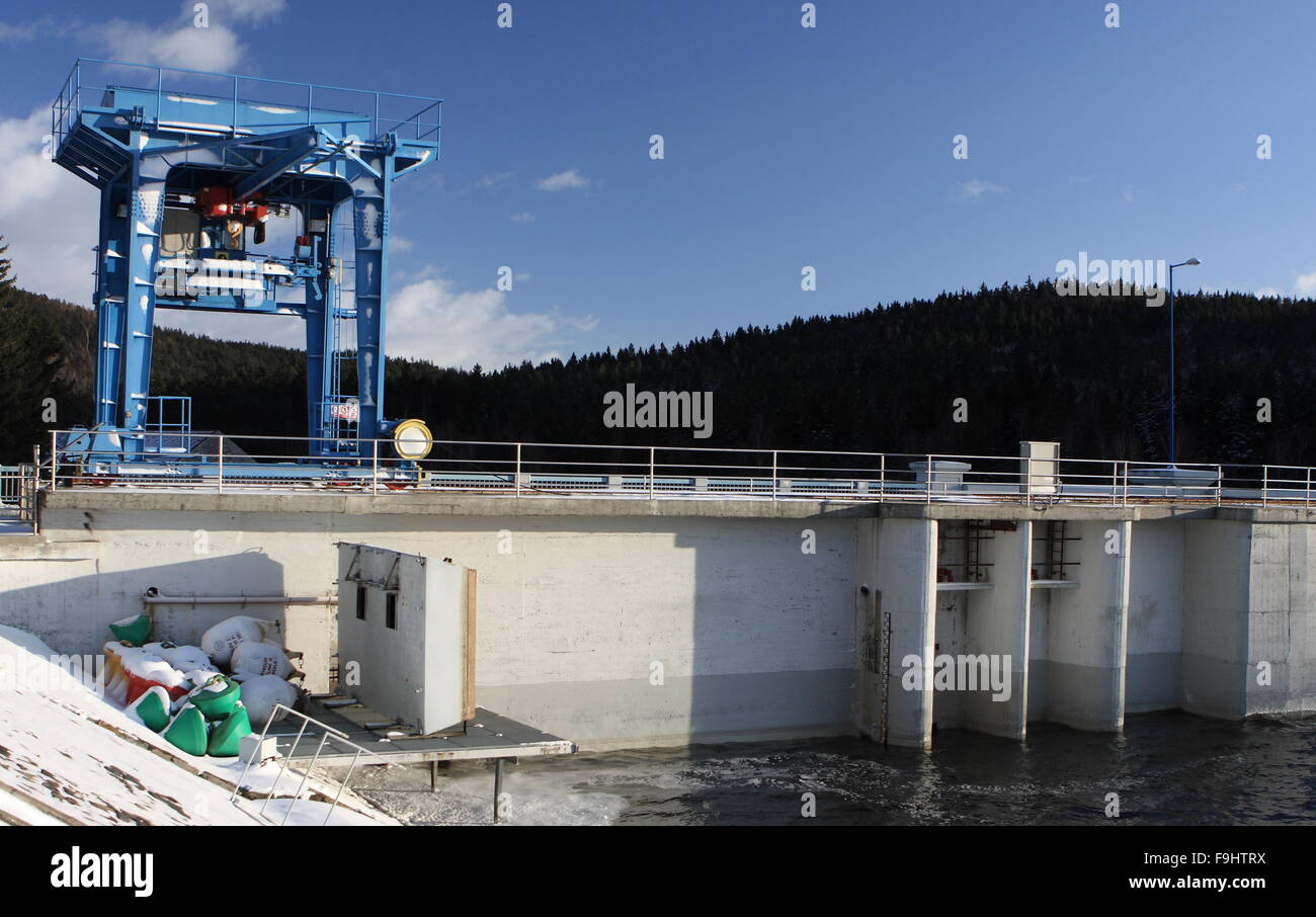 Dam Of Lipno Reservoir High Resolution Stock Photography and Images - Alamy