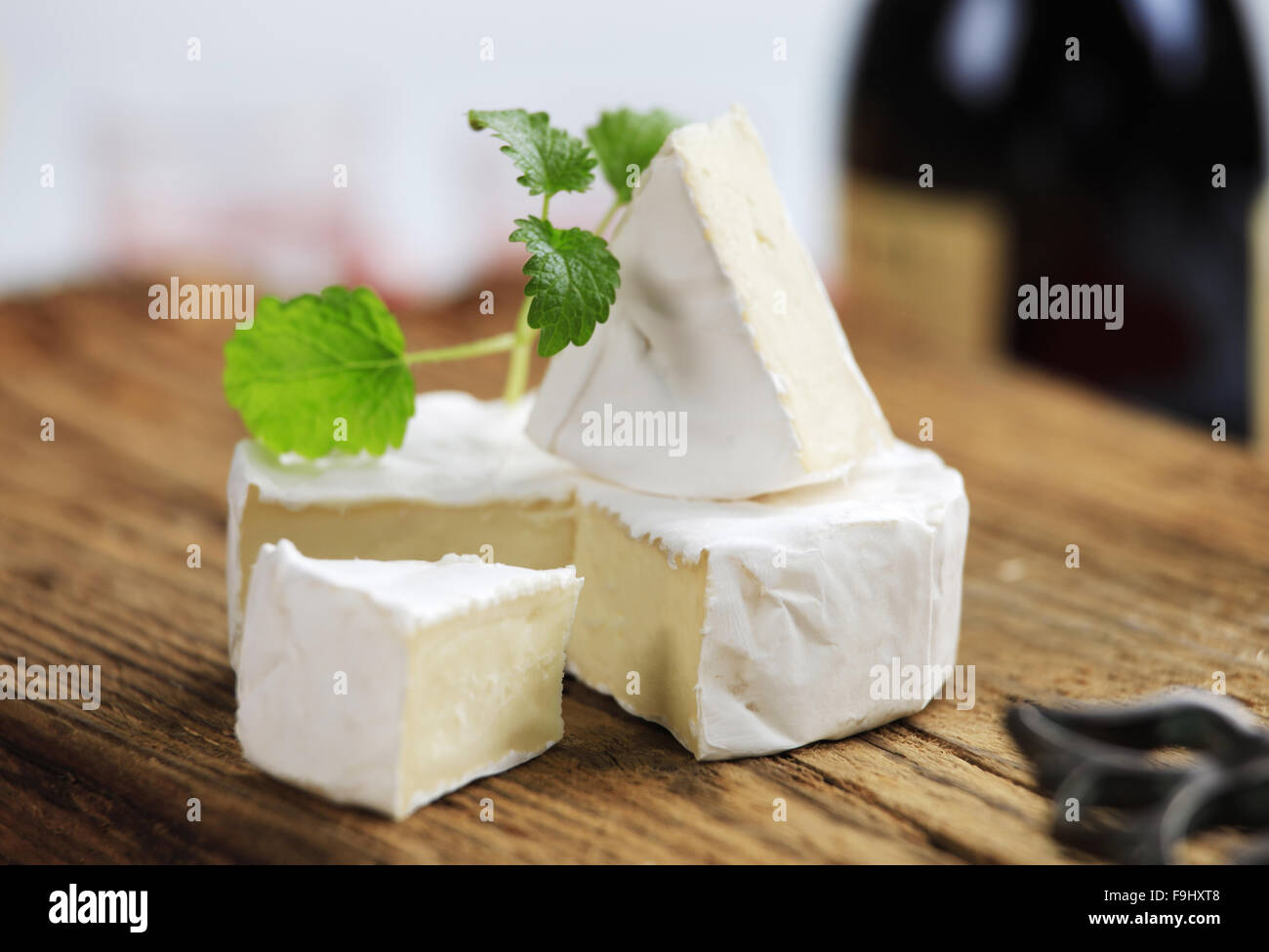 White rind cheese Stock Photo - Alamy