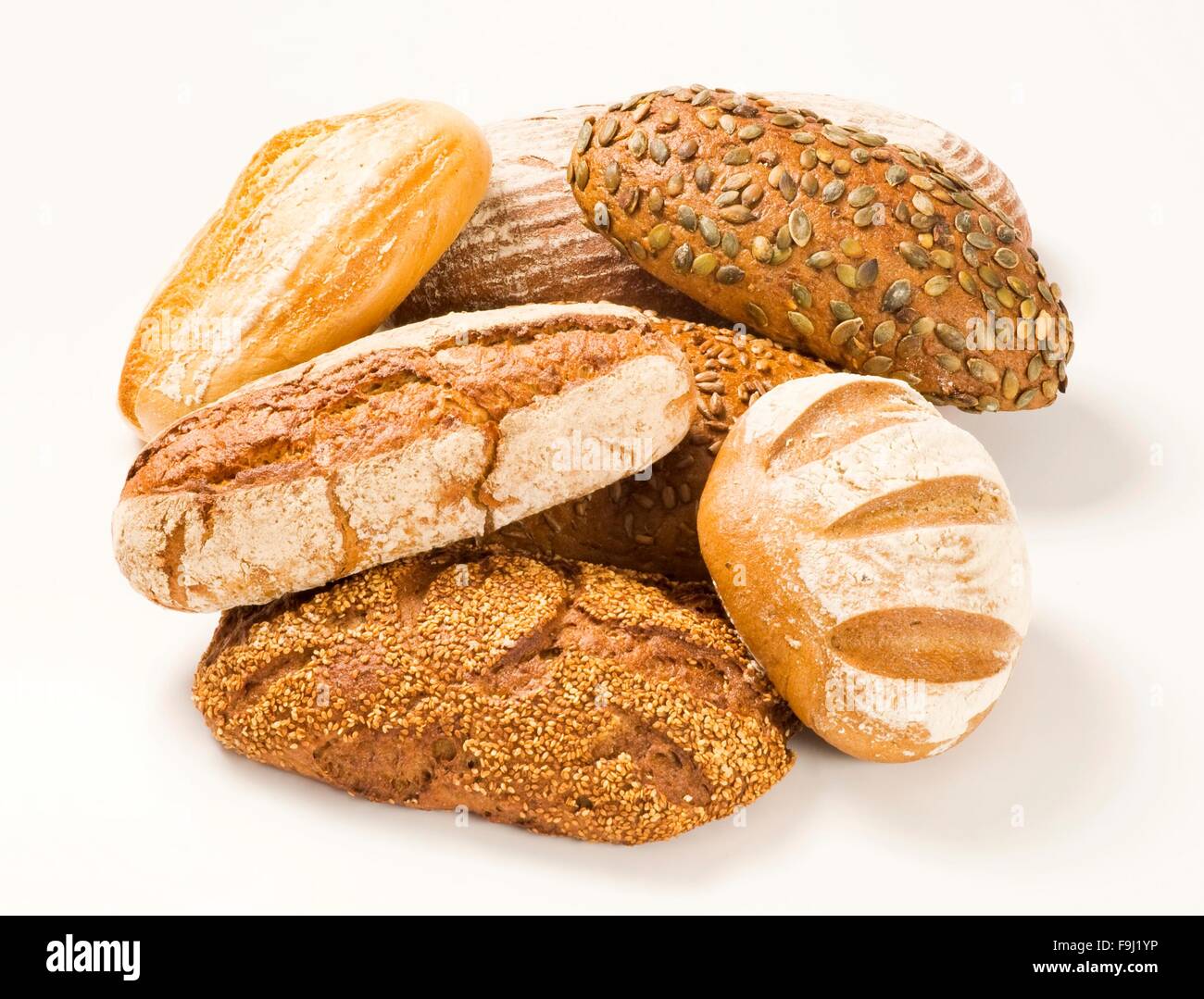 Various types of bread Stock Photo - Alamy