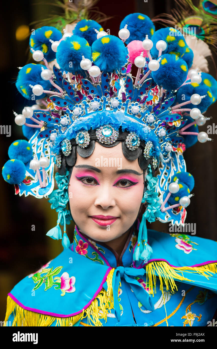 Chengdu, Sichuan Province, China - Dec 11, 2015 : Portrait of a yound ...