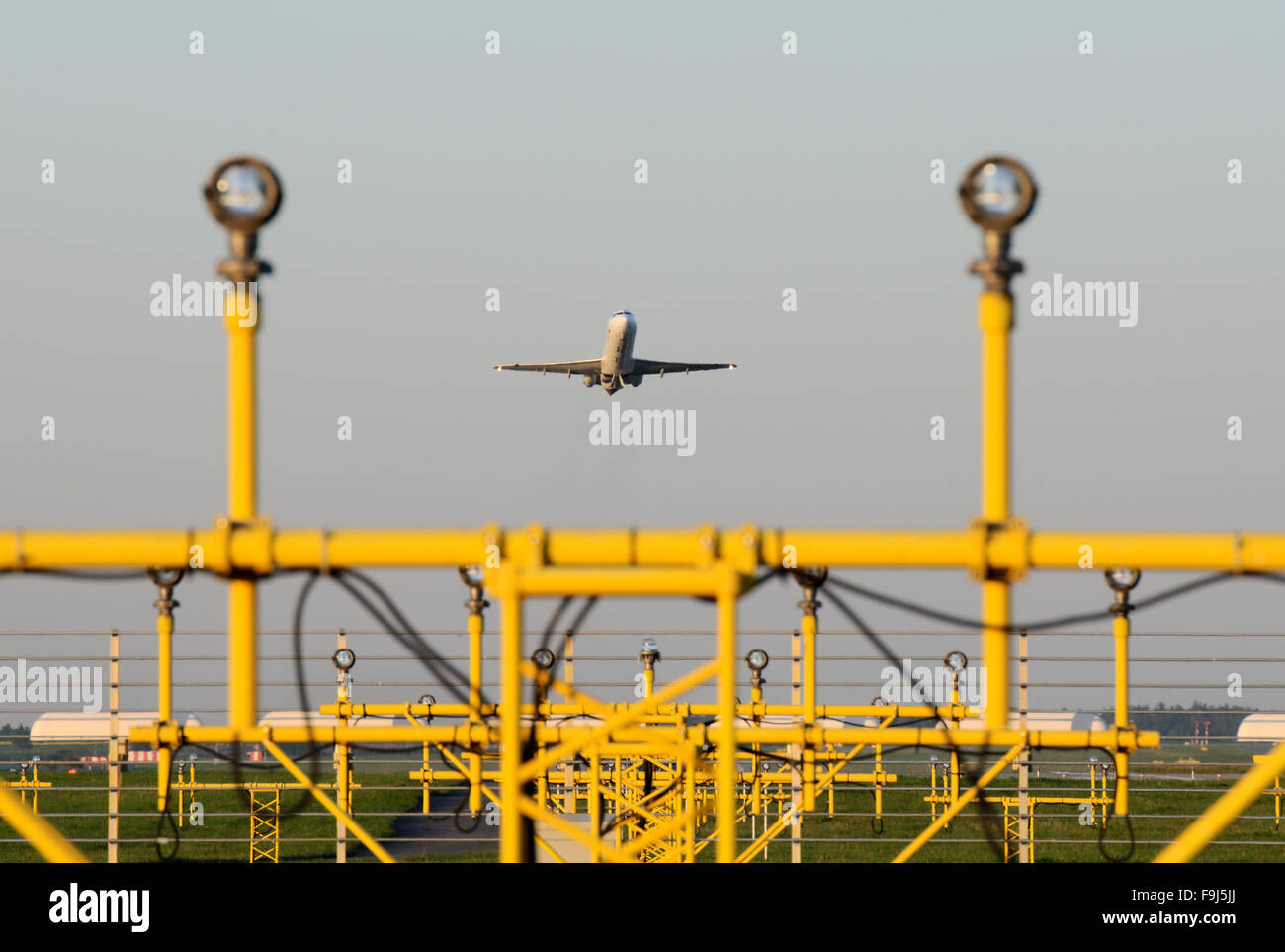 Airport runway equipment approach lighting hi-res stock photography and ...