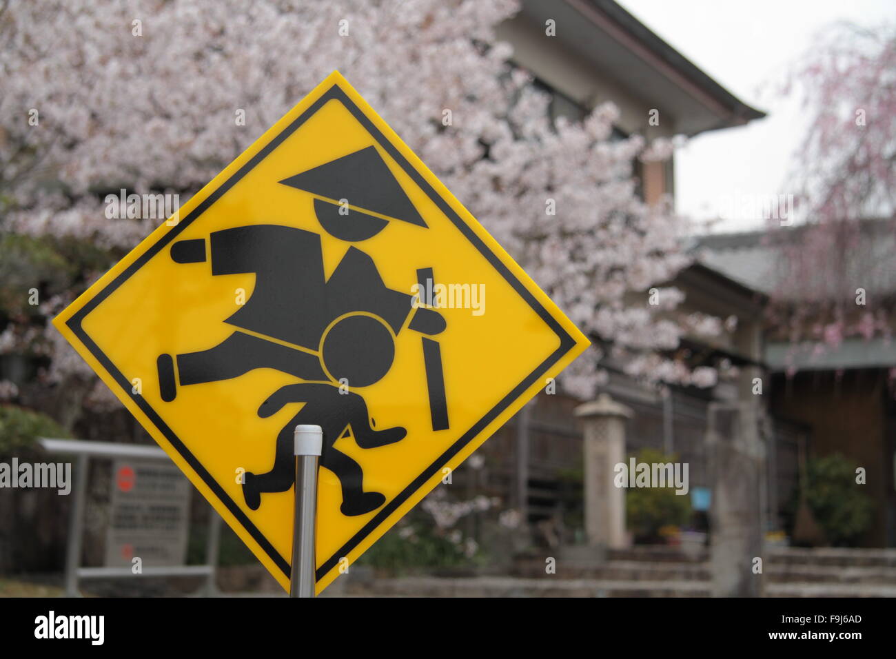 Pilgrim crossing sign Stock Photo - Alamy