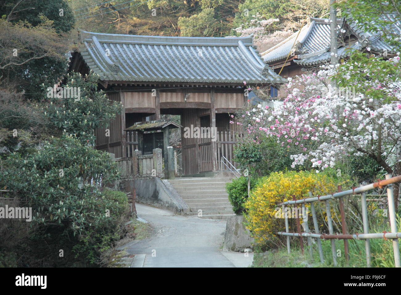 entrance to Temple Stock Photo - Alamy