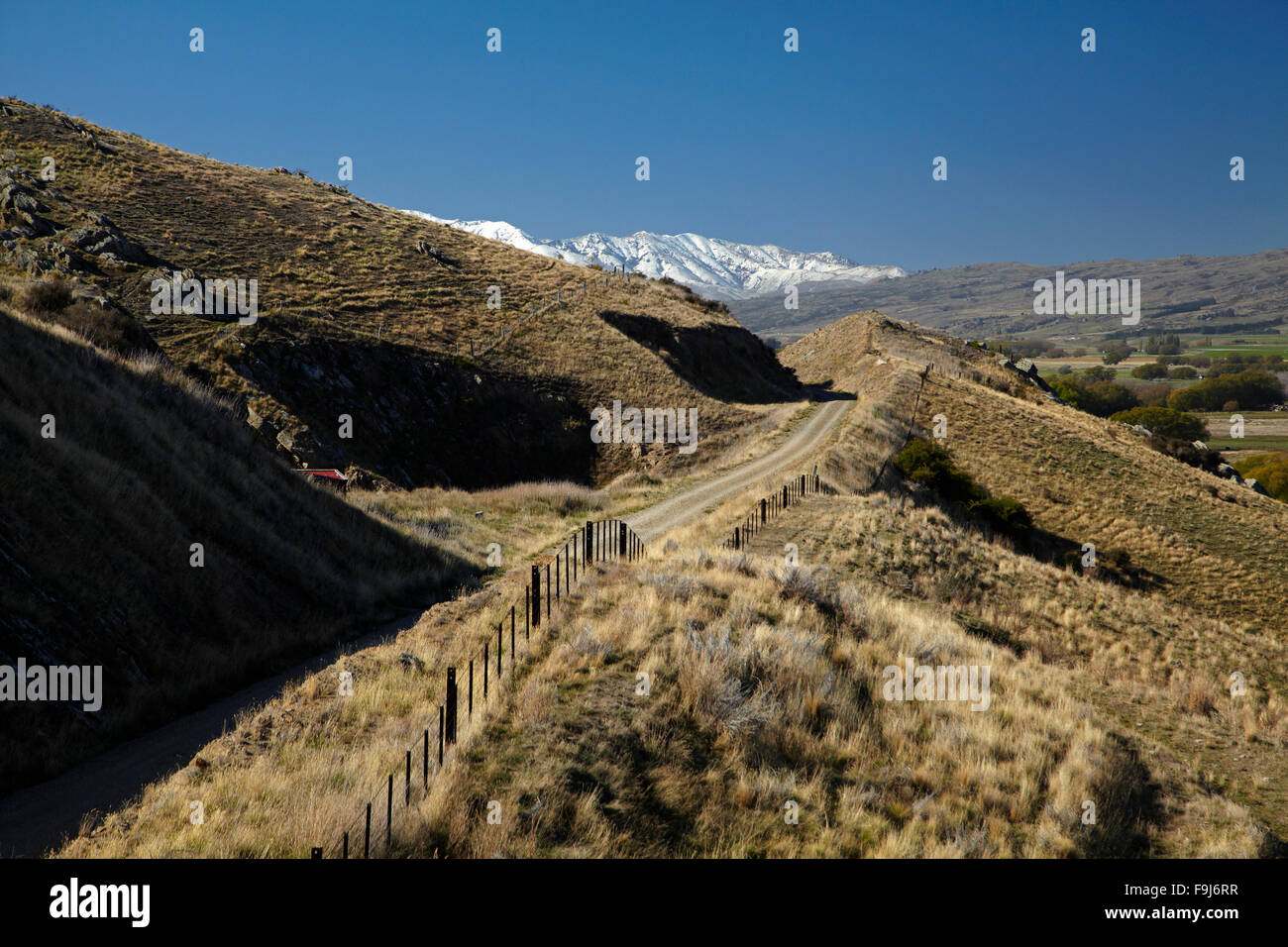 Otago Central Rail Trail, and Ida Valley, Central Otago, South Island ...