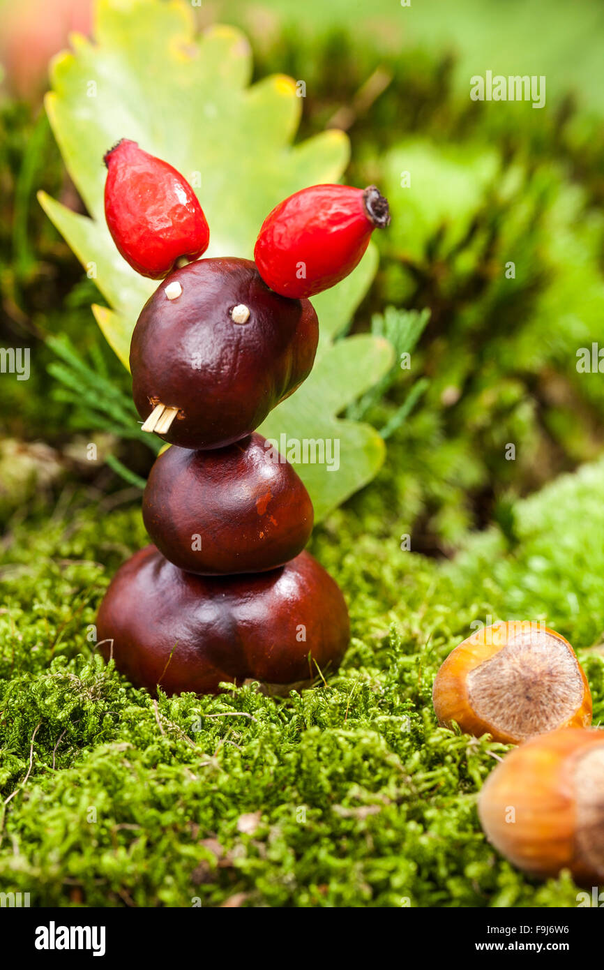 chestnut hand made toys Stock Photo - Alamy