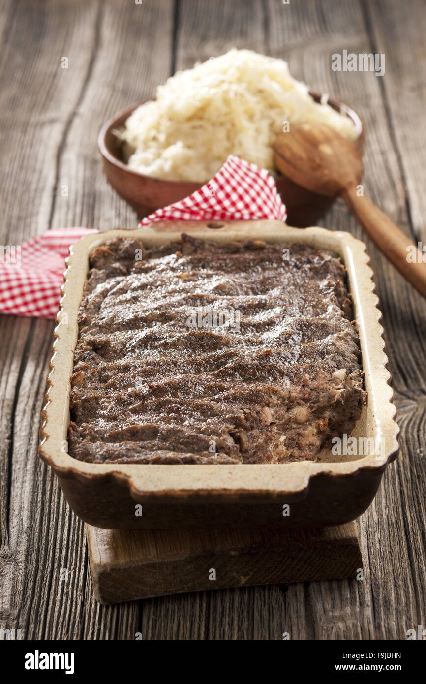 Liver pudding hi-res stock photography and images - Alamy