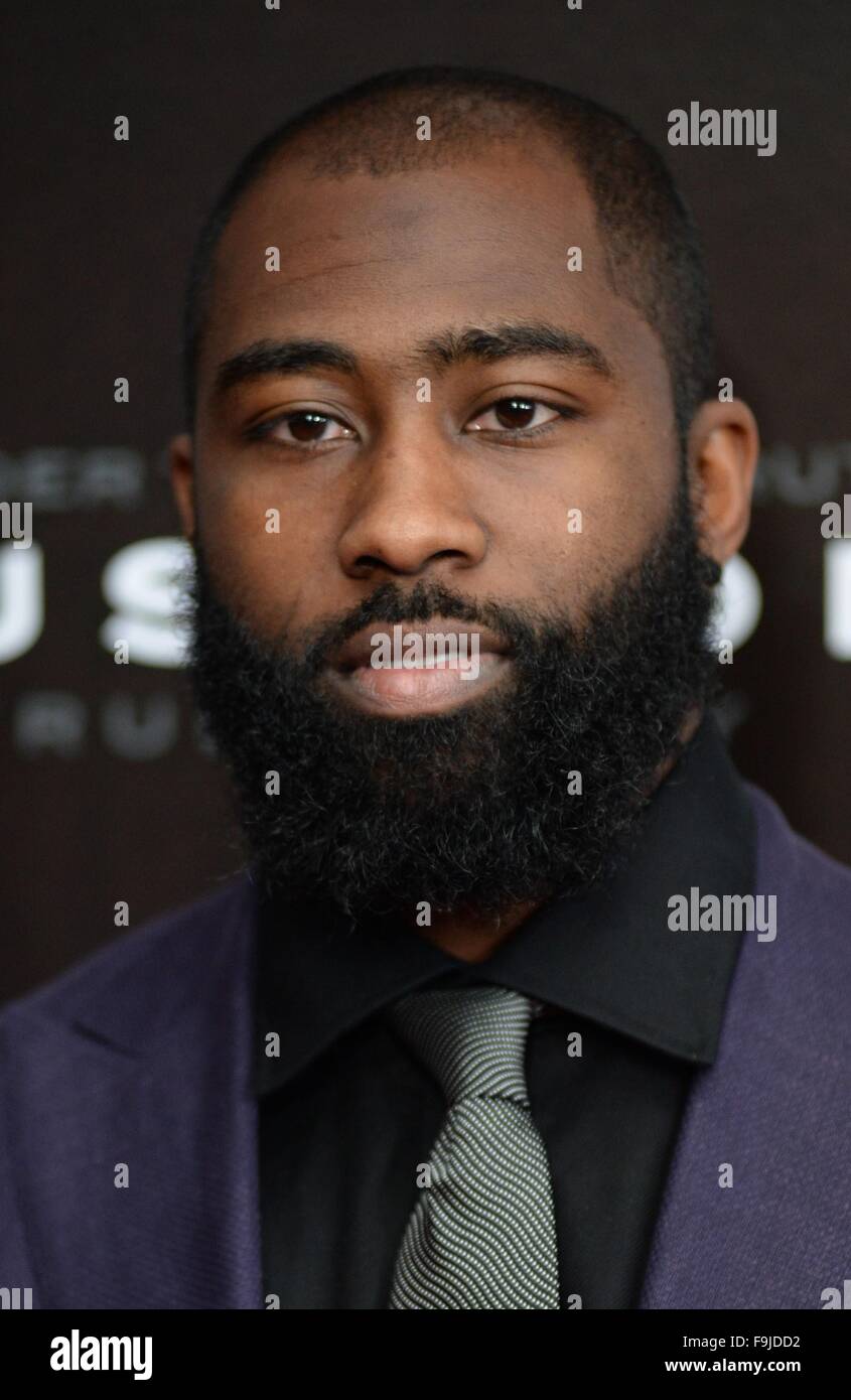 New York, NY, USA. 16th Dec, 2015. Darrelle Revis at arrivals for ...