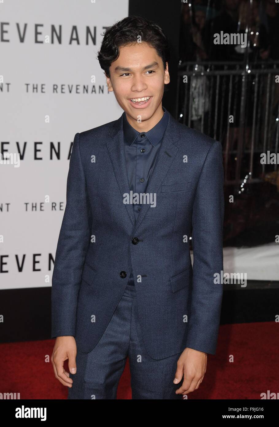Los Angeles, CA, USA. 16th Dec, 2015. Forrest Goodluck at arrivals for ...