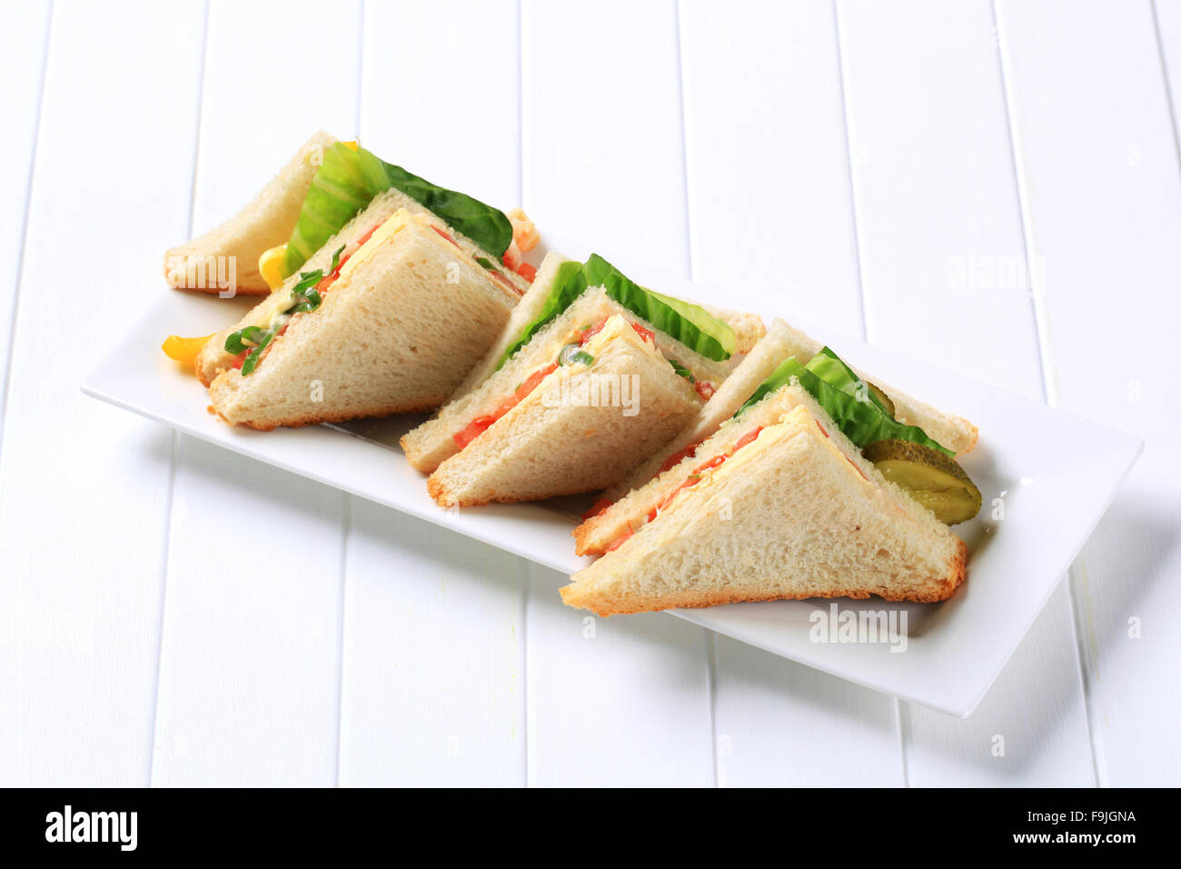 Sandwich Platter Triangle High Resolution Stock Photography and Images ...