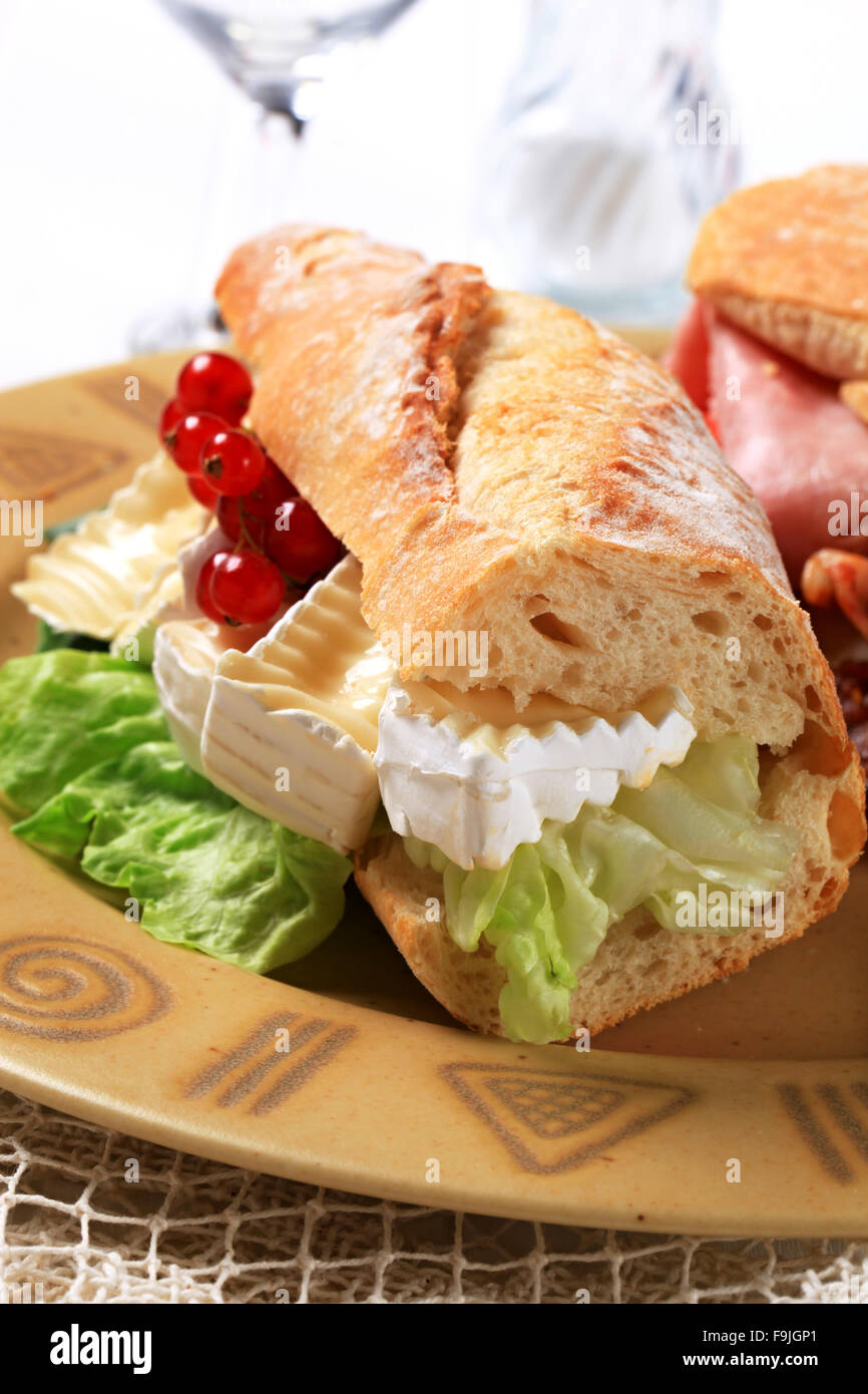 Cheese sub sandwich Stock Photo - Alamy