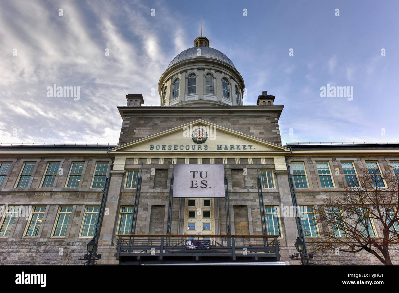 Bonsecours Market in Old Montreal, Quebec, Canada at dusk Stock Photo ...