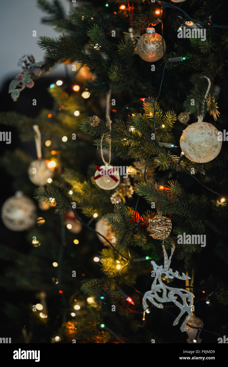Christmas Tree Closeup Stock Photo - Alamy